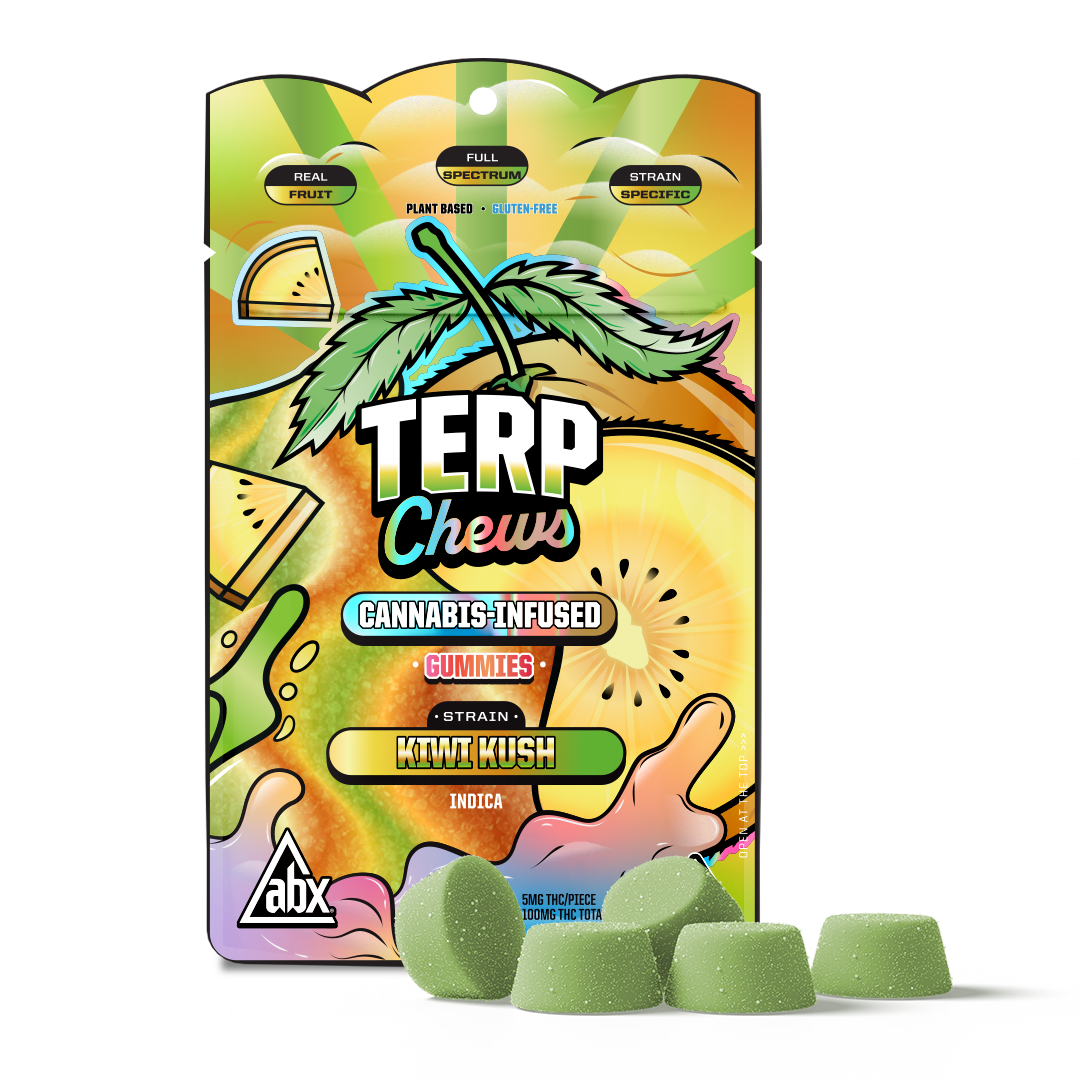 ABX | Product: ABX - Kiwi Kush Terp Chews - 100mg